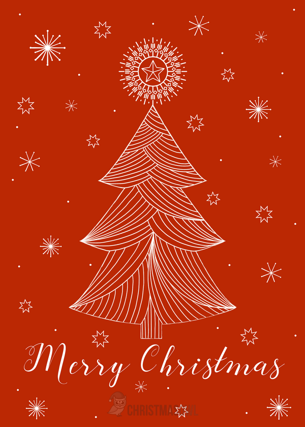 Printable Elegant Christmas Card Printable Elegant Christmas Card